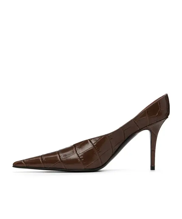 Amina Muaddi Anok Mule 90 Pointed-toe High Heels