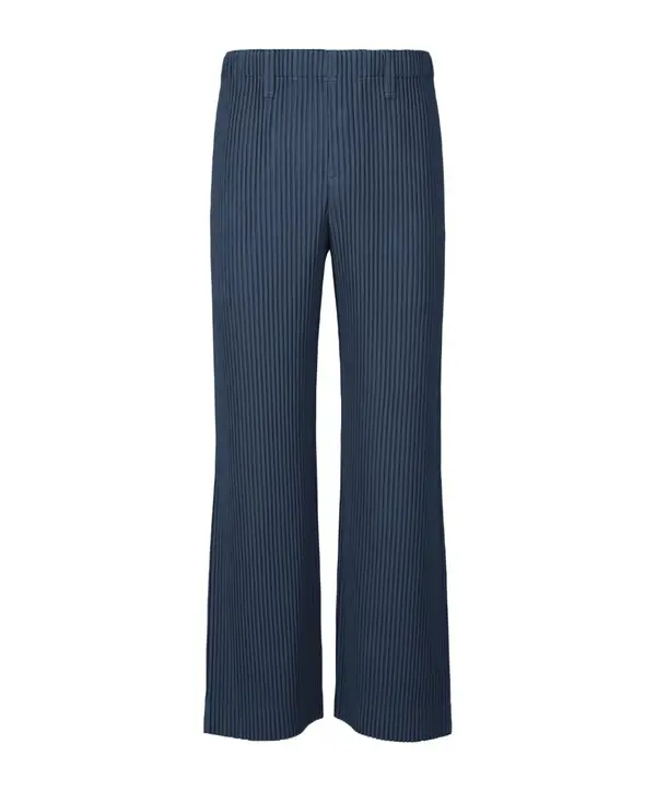 Issey Miyake Pleated Trousers - Navy Blue