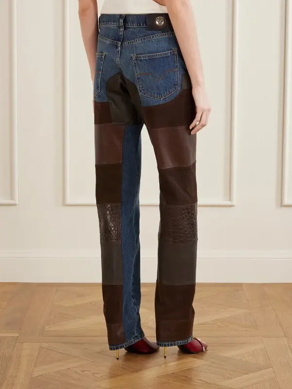 Versace Patchwork Panelled Jeans
