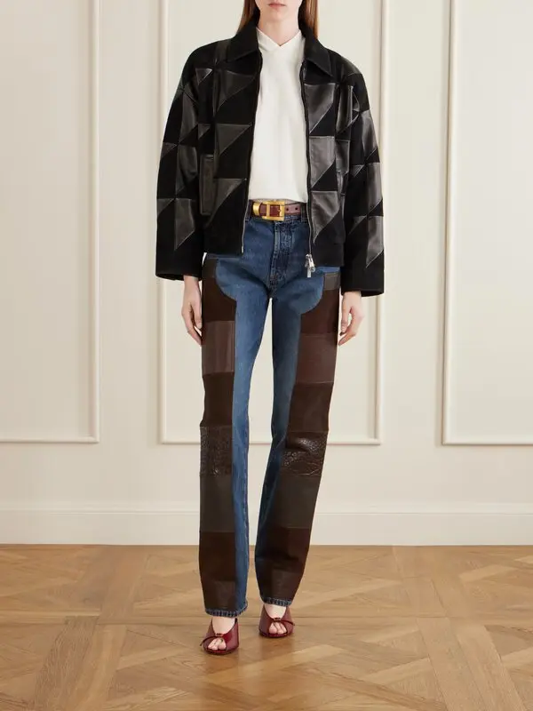 Versace Patchwork Panelled Jeans