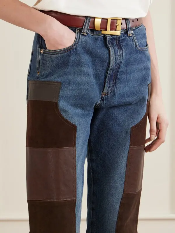 Versace Patchwork Panelled Jeans