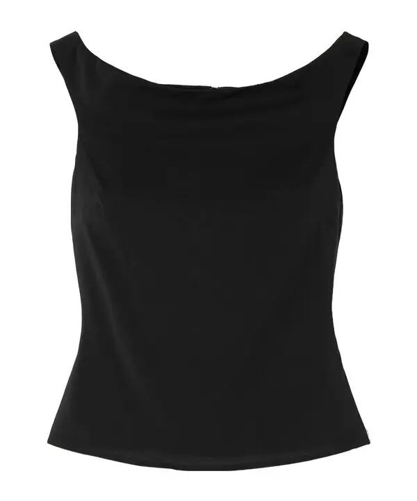 ST. AGNI Curved Neckline Top