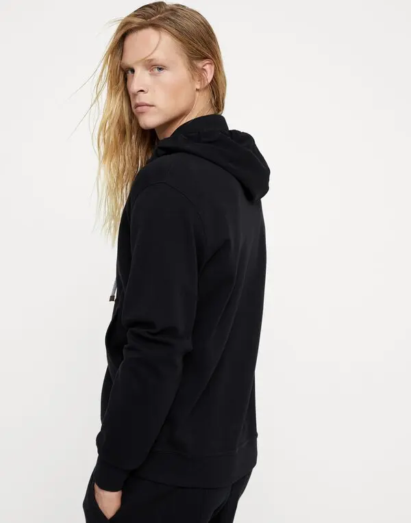 Brunello Cucinelli Zip-up Hooded Sweatshirt - Black