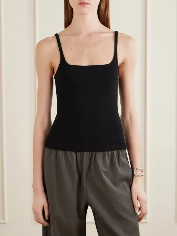 ST. AGNI Ribbed Knit Vest
