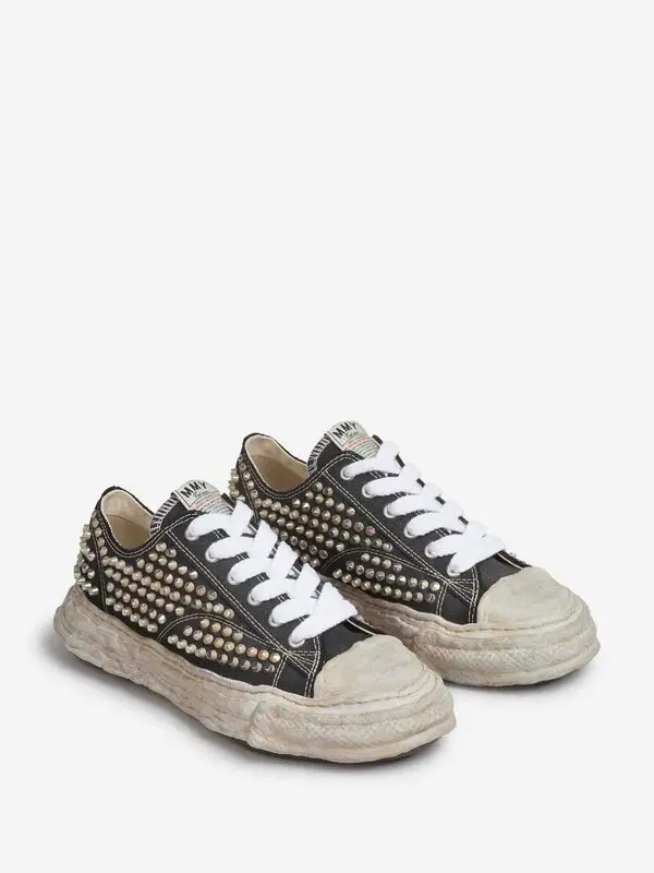 Mihara Yasuhiro Peterson 23 Og Stud-embellished Low-top Sneakers - Black