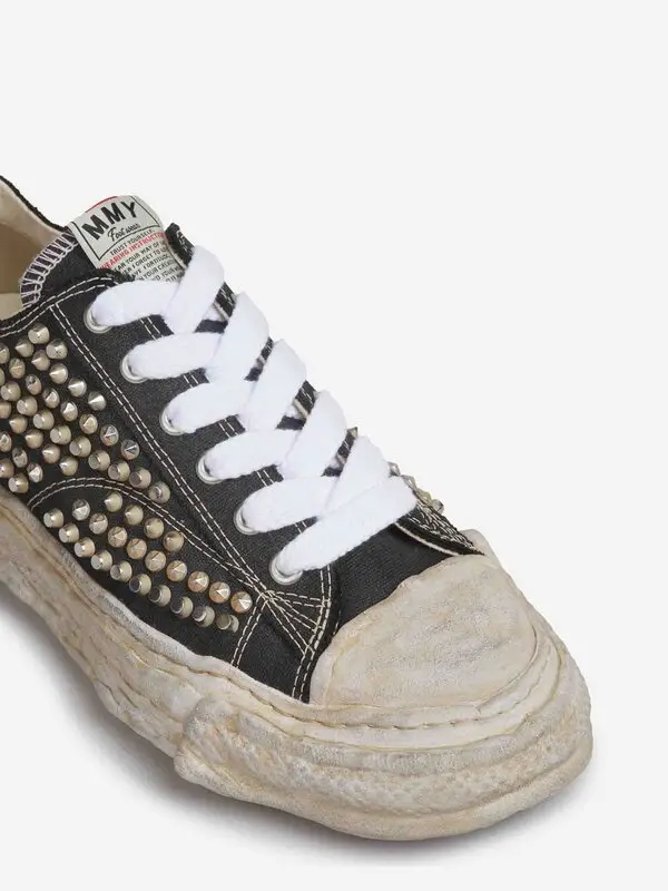 Mihara Yasuhiro Peterson 23 Og Stud-embellished Low-top Sneakers - Black