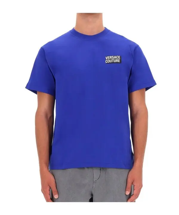 Versace Logo Patch T-shirt - Blue