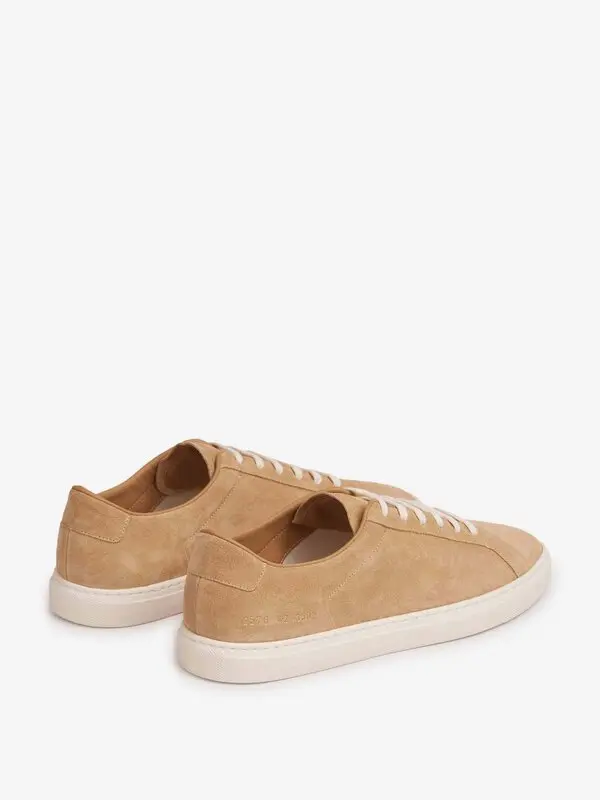 COMMON PROJECTS Lace-up Suede Low-top Sneakers - Light Brown