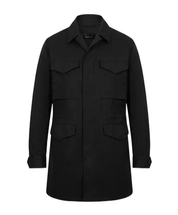 Comme Des Garçons Four-pocket Drawstring Jacket