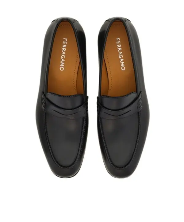FERRAGAMO Calfskin Leather Penny Loafers