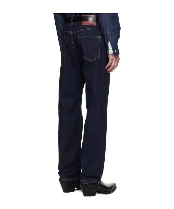 Dsquared2 Belt Loop Jeans With Logo Patch