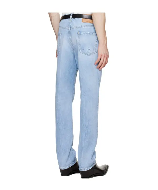 Dsquared2 Distressed Belt Loop Jeans - Blue