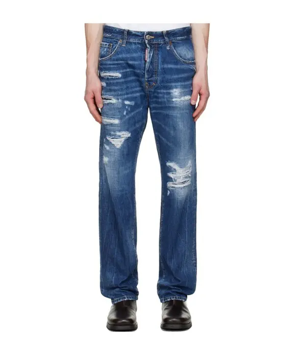 Dsquared2 Belt Loop Jeans - Blue
