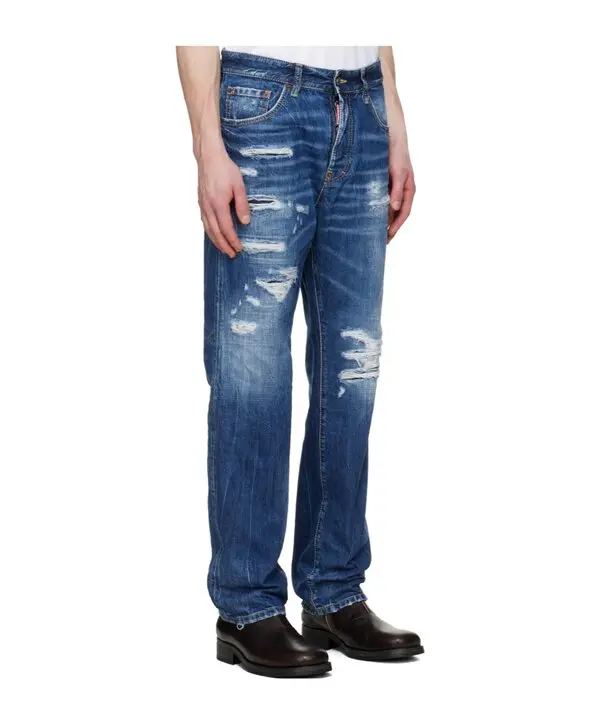 Dsquared2 Belt Loop Jeans - Blue