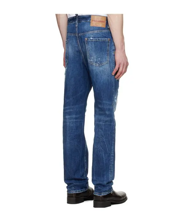 Dsquared2 Belt Loop Jeans - Blue