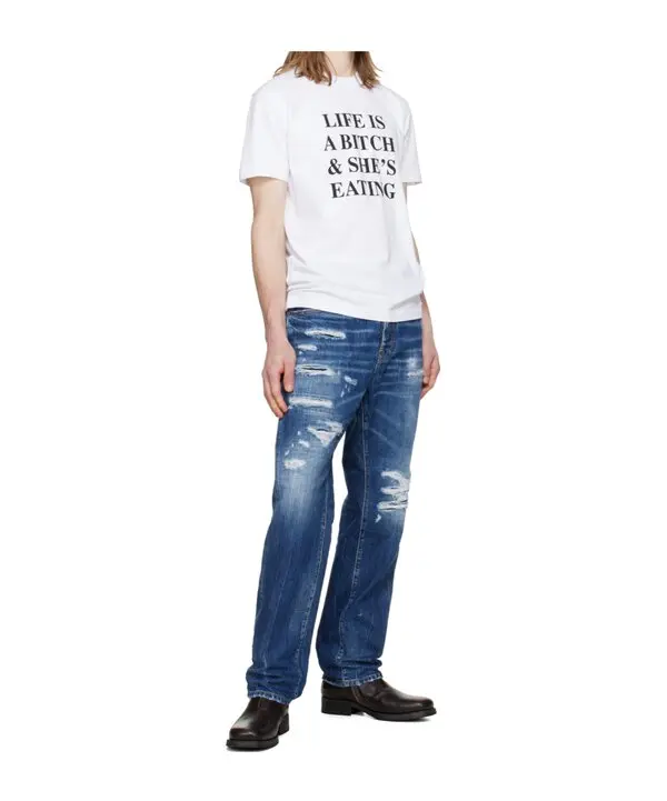 Dsquared2 Belt Loop Jeans - Blue