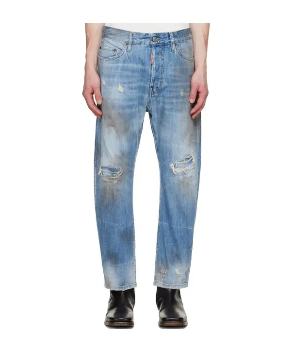 Dsquared2 Distressed Belt Loop Jeans