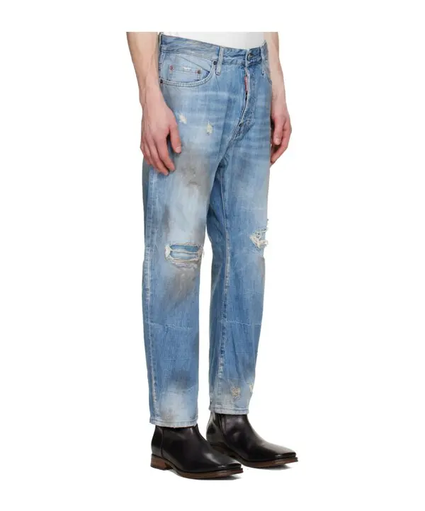 Dsquared2 Distressed Belt Loop Jeans
