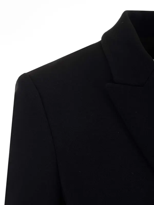 Red Valentino Double-breasted Peak Lapel Long Blazer