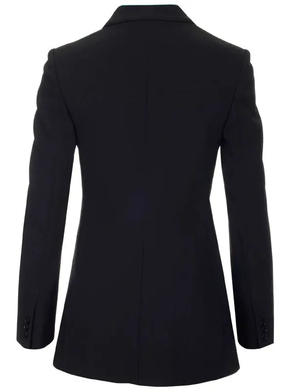 Red Valentino Double-breasted Peak Lapel Long Blazer