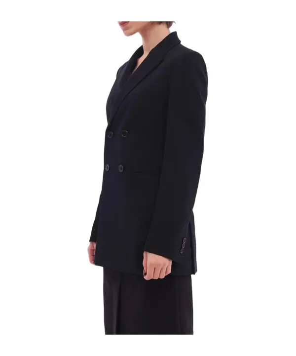 Red Valentino Double-breasted Peak Lapel Long Blazer