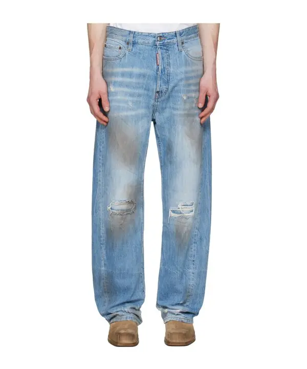 Dsquared2 Distressed Belt Loop Jeans