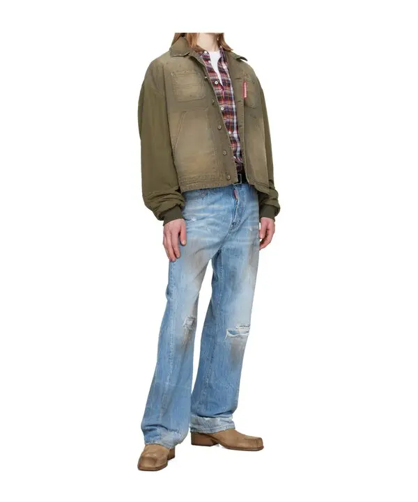 Dsquared2 Distressed Belt Loop Jeans