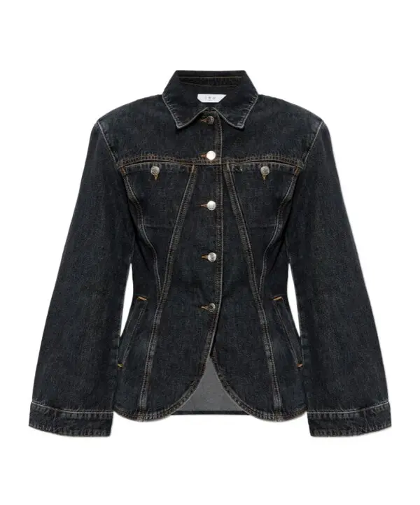 IRO PARIS Long-sleeved Denim Jacket With Metal Buttons