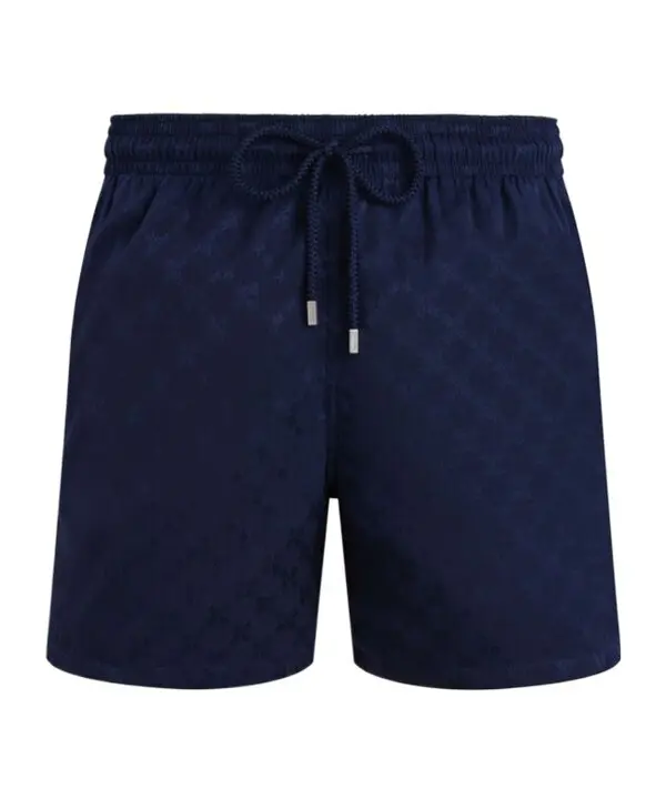 Vilebrequin Turtle Monogram Swim Shorts - Navy Blue/blue