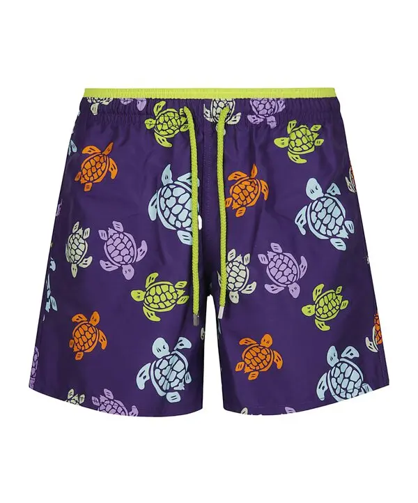 Vilebrequin Turtle Print Swim Trunks - Purple
