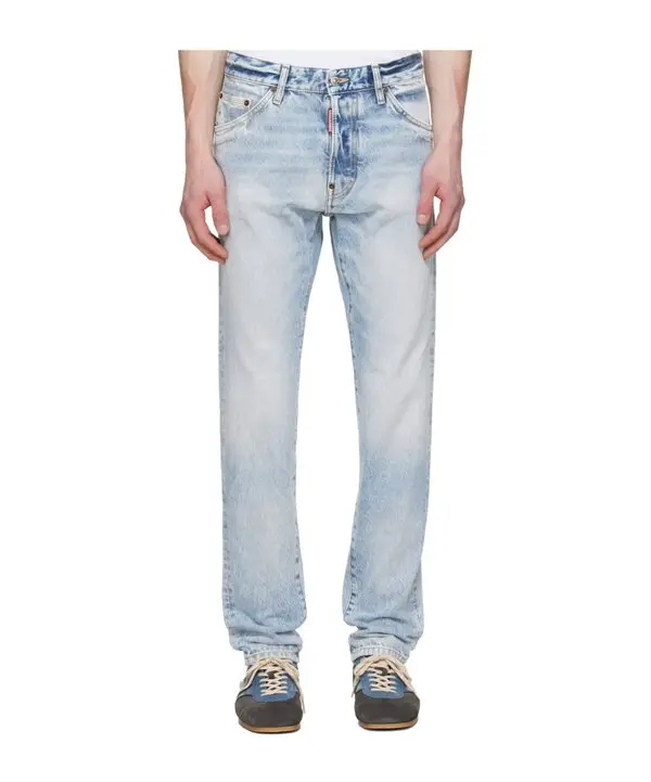 Dsquared2 Light Wash Distressed Jeans - Gray