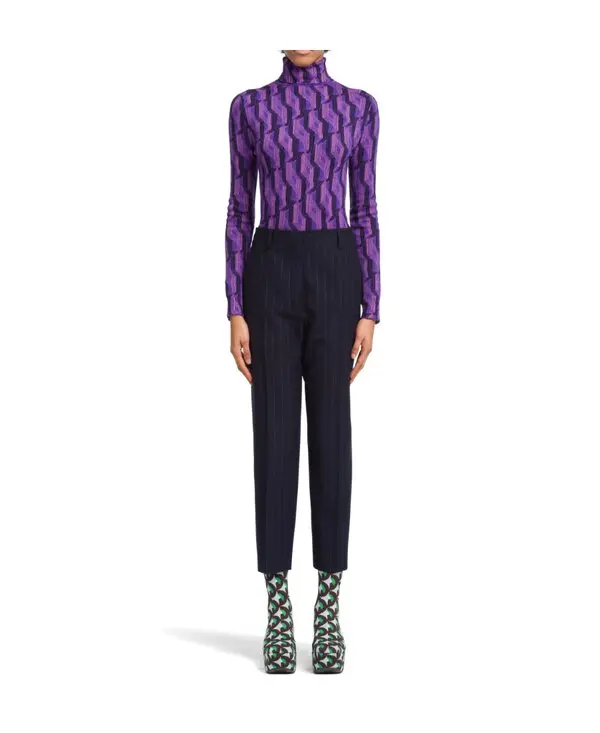 Prada Pinstriped Tailored Trousers