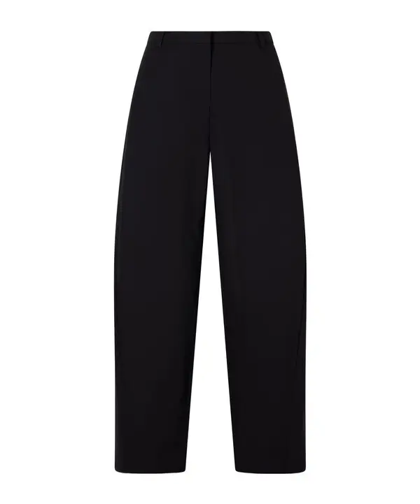 ST. AGNI Wool Wide Leg Casual Trousers