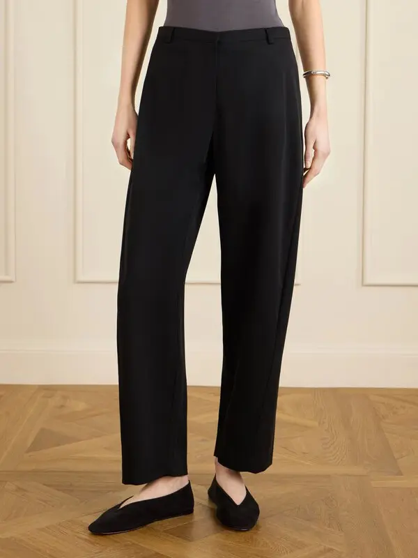 ST. AGNI Wool Wide Leg Casual Trousers