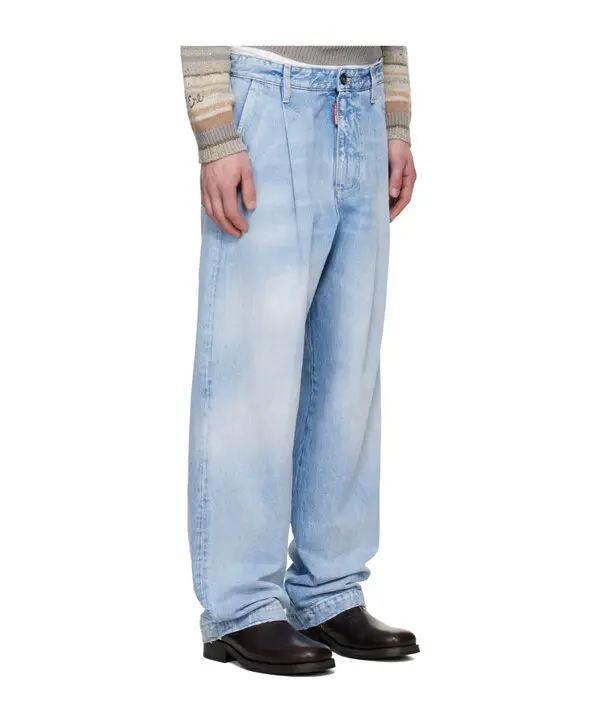 Dsquared2 Single-pleated Denim Pants