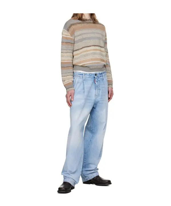 Dsquared2 Single-pleated Denim Pants