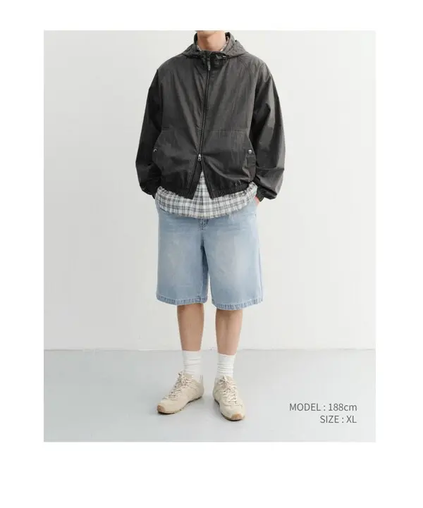 DUNST Zip-up Hooded Raglan Sleeve Jacket