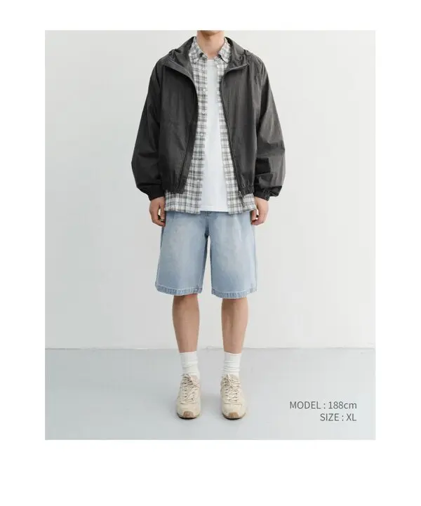 DUNST Zip-up Hooded Raglan Sleeve Jacket