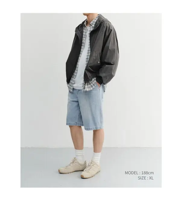 DUNST Zip-up Hooded Raglan Sleeve Jacket