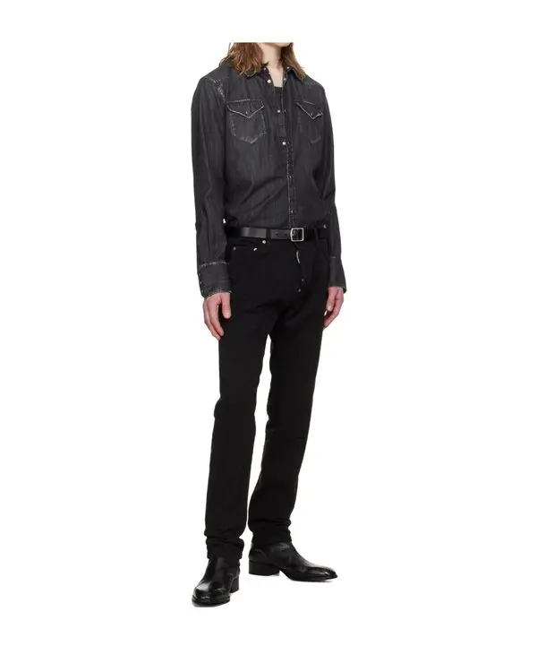 Dsquared2 Teddy Belt Loop Jeans - Black