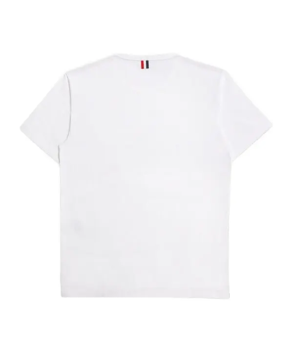 Thom Browne Striped Trim Pocket T-shirt - White
