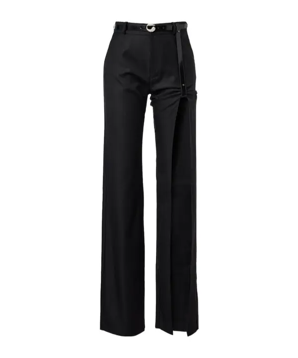 Coperni Straight Leg Trousers With Detachable Belt