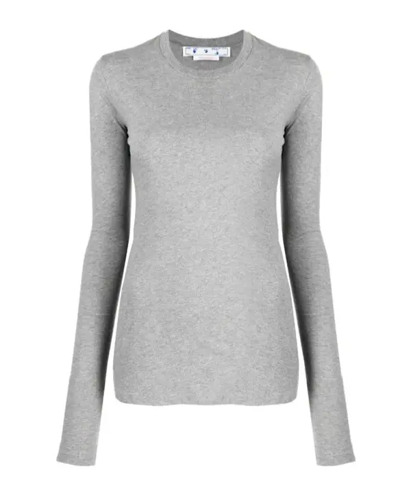 Off-White Diag-stripe Long-sleeve T-shirt - Grey