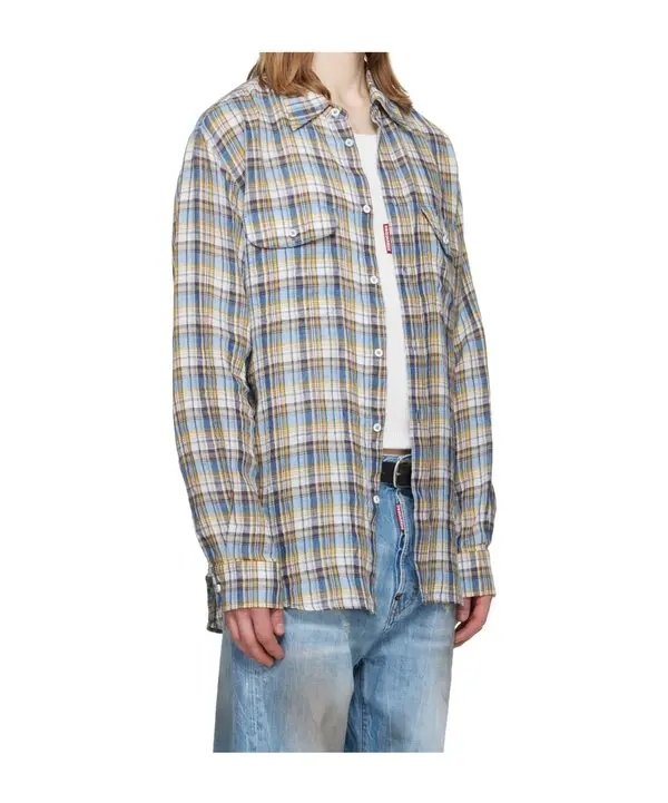 Dsquared2 Plaid Shirt - Gray