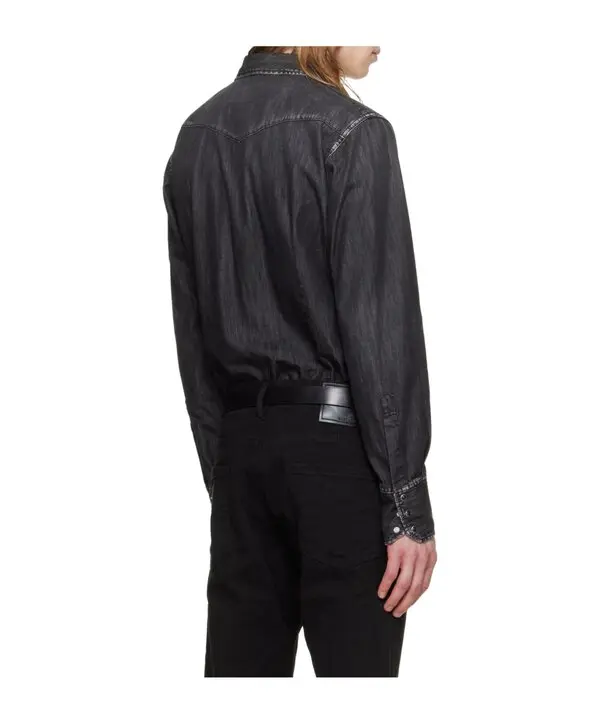 Dsquared2 Western Long-sleeved Denim Shirt