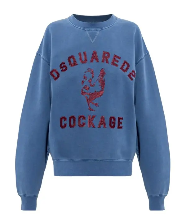 Dsquared2 Crewneck Sweatshirt With Embroidered Logo