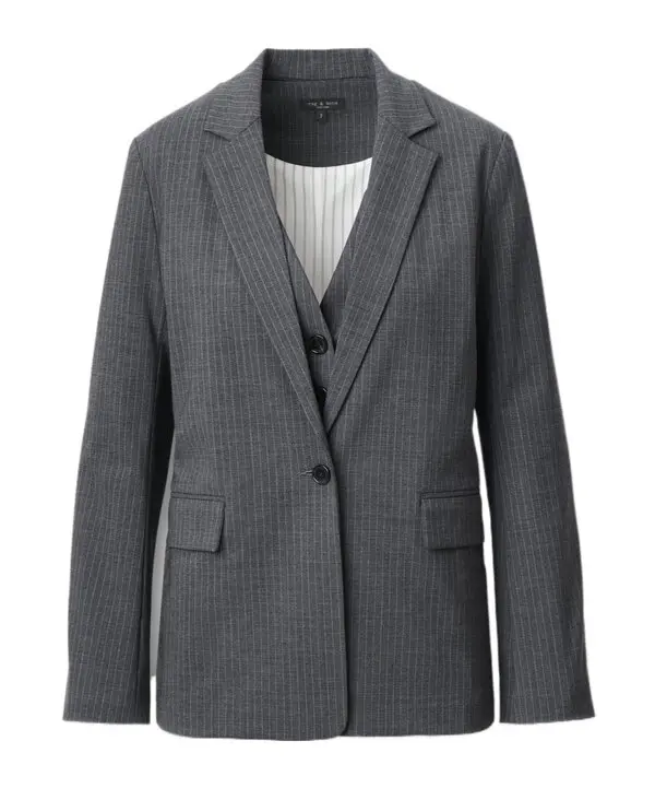 RAG  BONE Rag & Bone Pin Stripe Suit Jacket And Vest