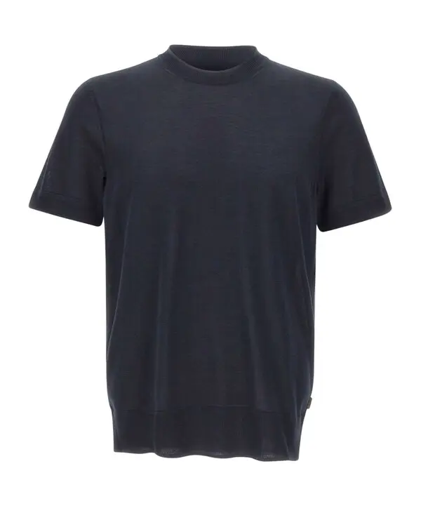 Hugo Boss Knitted Short-sleeve Sweater - Black