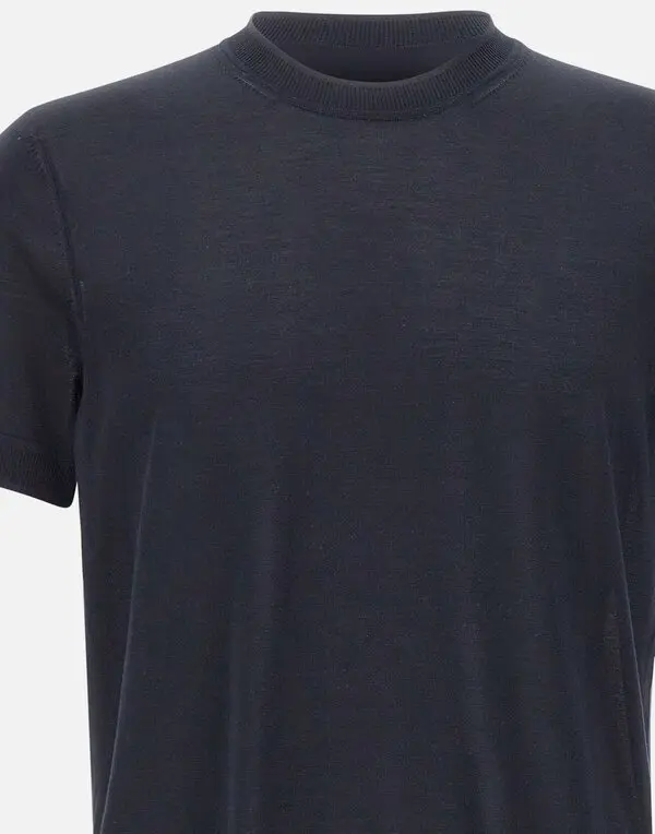 Hugo Boss Knitted Short-sleeve Sweater - Black