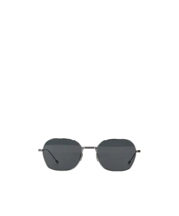 Thom Browne Geometric Frame Sunglasses - Silver